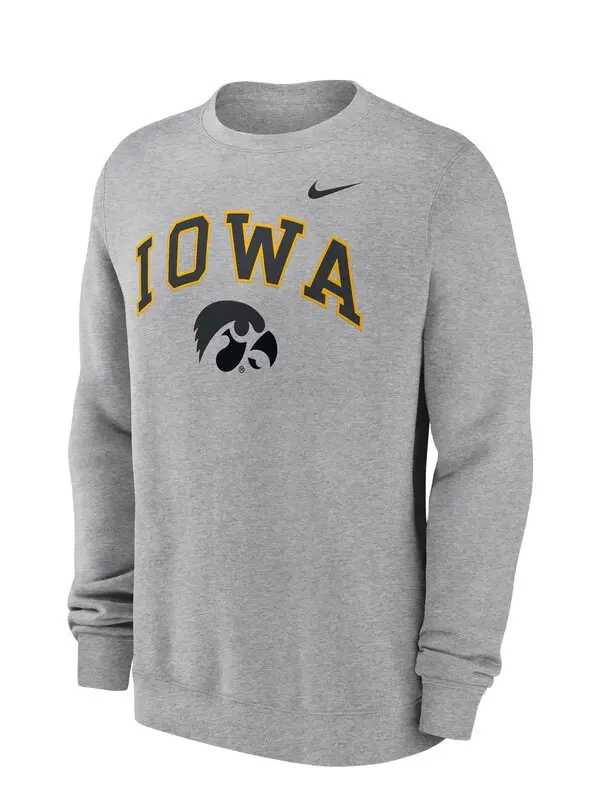 Nike Iowa Arch College Pullover Crew - Grey
