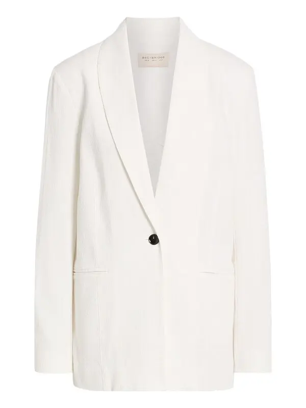 Bec & Bridge Cotton-tweed Blazer - Ivory