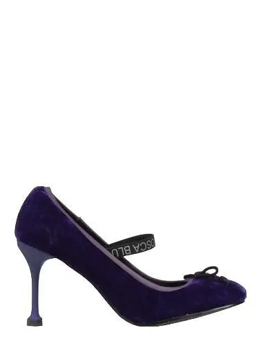 TOSCA BLU Studio Velvet Mary Jane Pumps - Purple