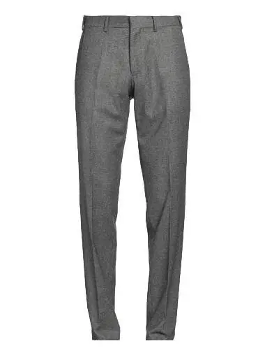 LARDINI Casual Wool-cashmere Houndstooth Pants - Grey