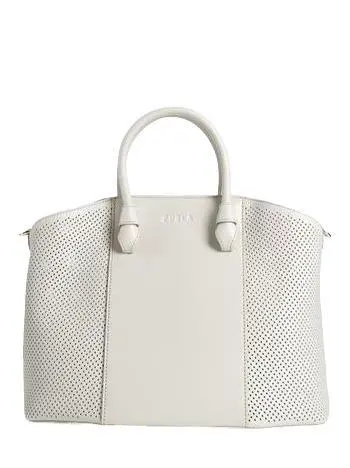 Furla Leather Shopper Bag - White
