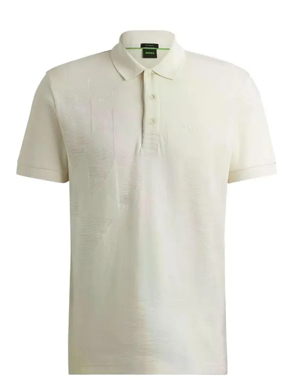 BOSS Logo-print Polo Shirt - Neutrals