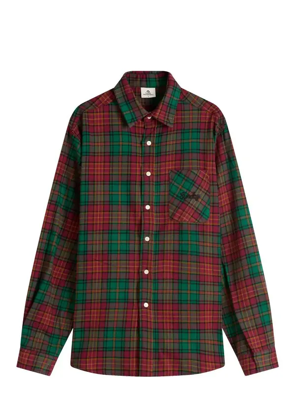 SUNDAYFRUITMARKET Sunday Check Shirt - Green