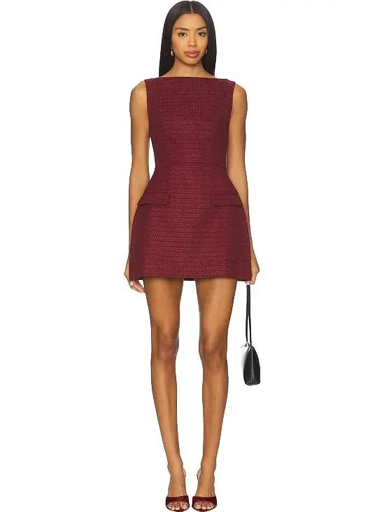 Amanda Uprichard Banco Mini Dress - Russet