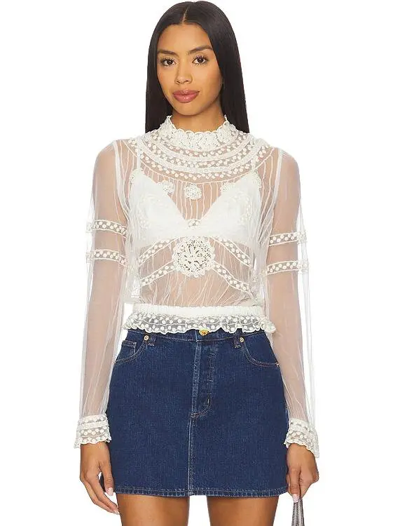 Free People X Forever Romance Blouse - Marshmellow
