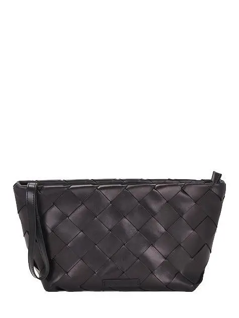 LOEFFLER RANDALL Melina Woven Clutch - Black