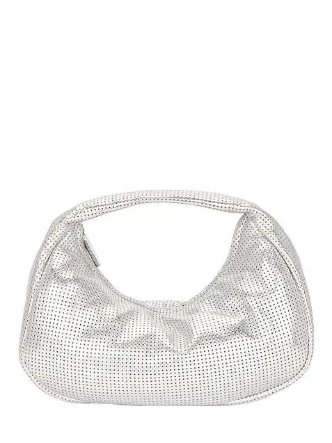 ST. AGNI Perforated Mini Bon Bon Bag - Silver