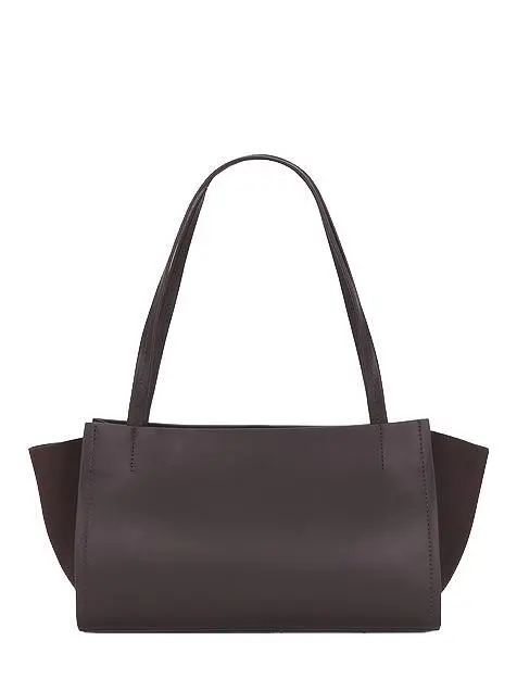 ST. AGNI Slim Wonton Tote - Coffee