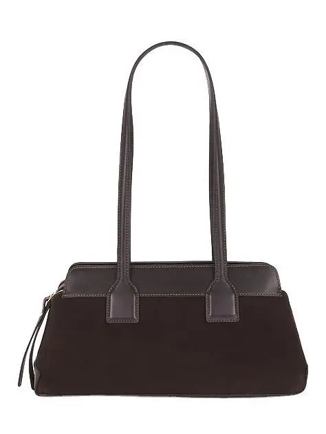 FLATTERED Greta Shoulder Bag - Suede Chocolate