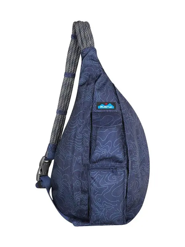 KAVU Rope Sling Pack - Navy Topo