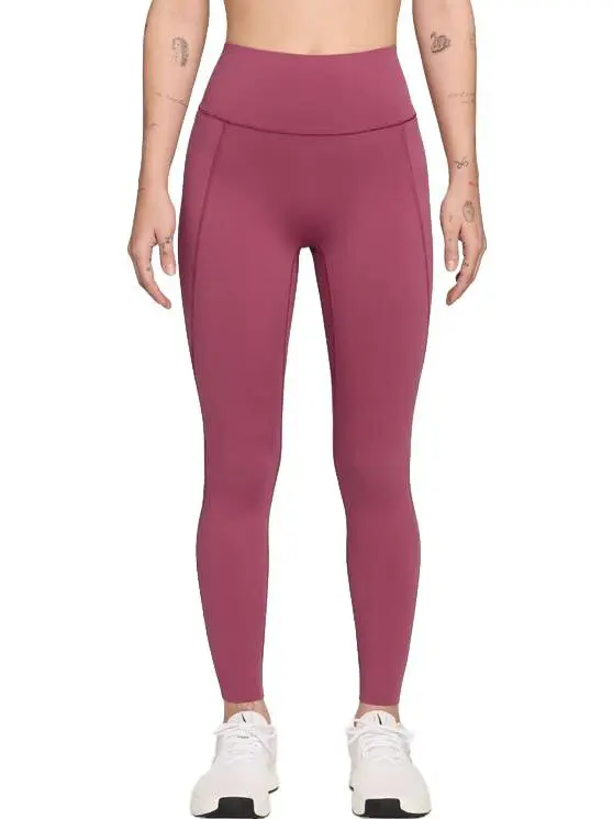 Nike Universa -support High-waisted 7/8 Leggings - Sweet Beet/deep Garnet/maroon