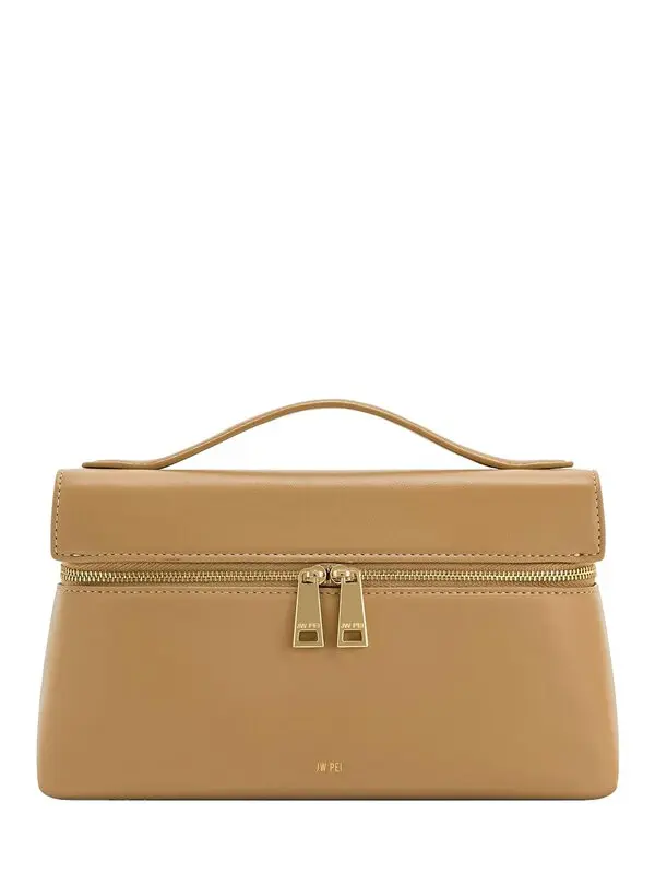 Jw Pei Thea Faux Leather Top Handle Bag - Almond