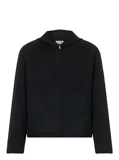 Acne Studios Relaxed-fit Wool And Cashmere Hooded Jacket - Black