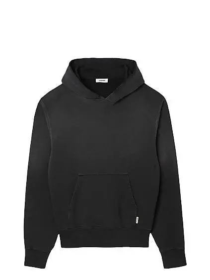 Sandro Relaxed-fit Cotton Hoody With Logo - Black