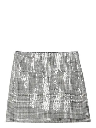 Zadig&Voltaire Sequin-embellished Stretch-woven Mini Skirt - Black