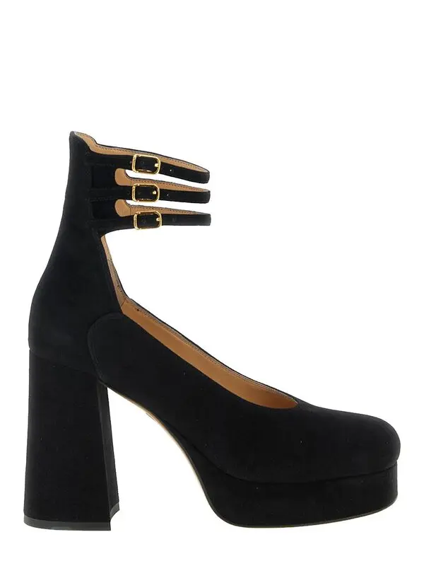 Chloé Loti Suede Pumps - Black