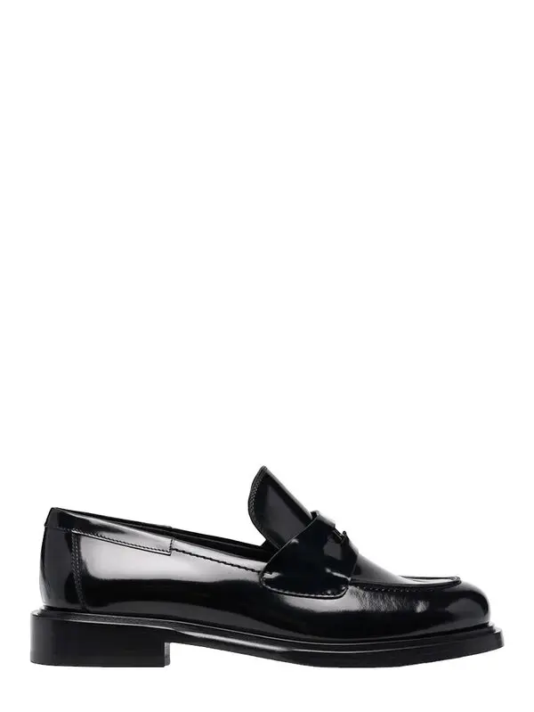 FERRAGAMO Nyx 30 Patent Leather Loafers - Black