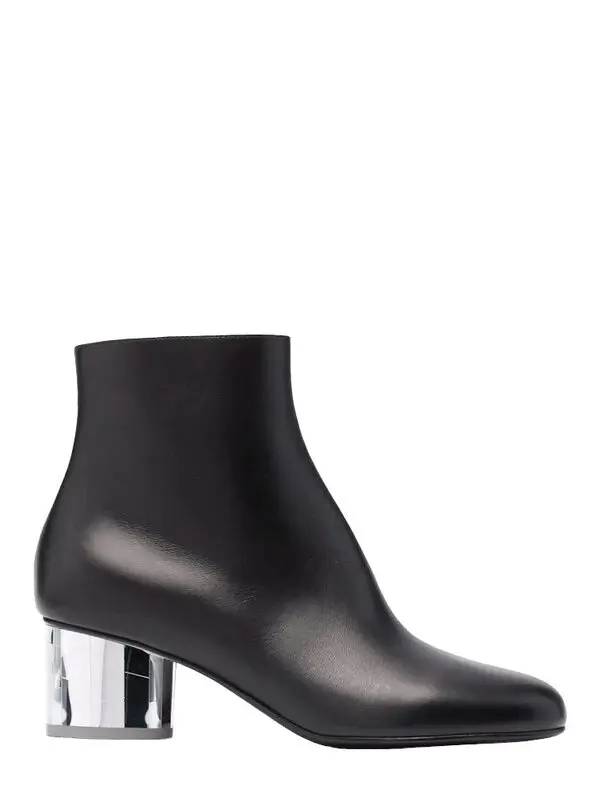 FERRAGAMO Block Heel Ankle Boots - Black