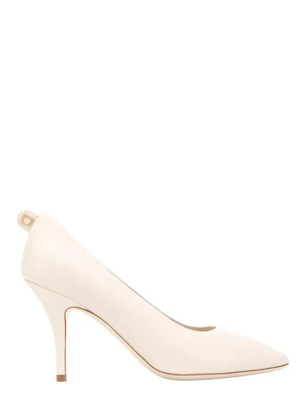FERRAGAMO Almond-toe Pumps - White