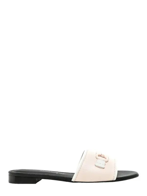 FERRAGAMO Rhodes Gancinilogo Sandals - Pink