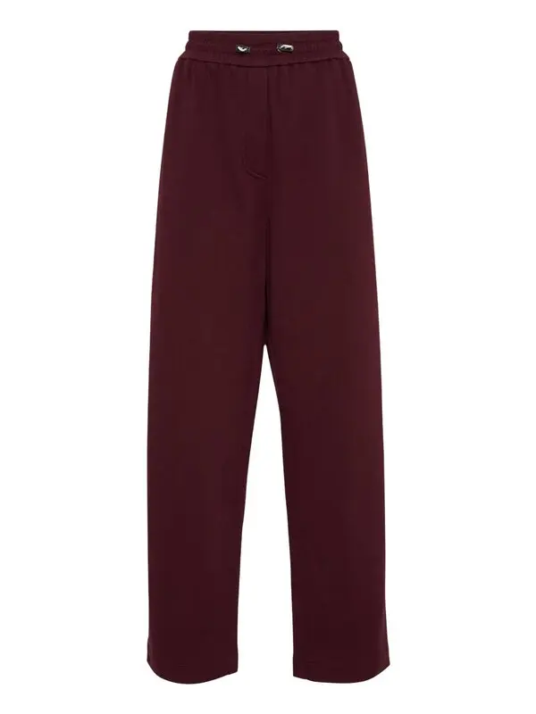Brunello Cucinelli Techno Cotton-blend Piqué Track Trousers - Red