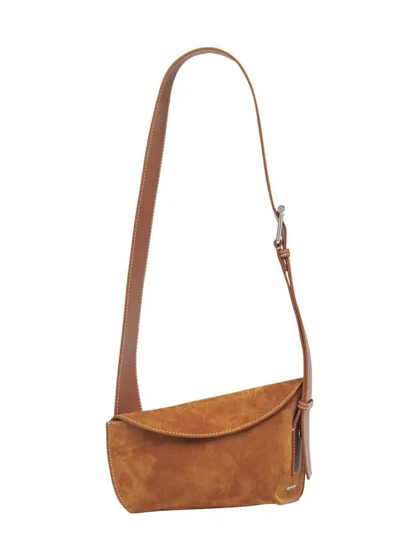 Alexander McQueen Suede Sling Cross-body Bag - Brown