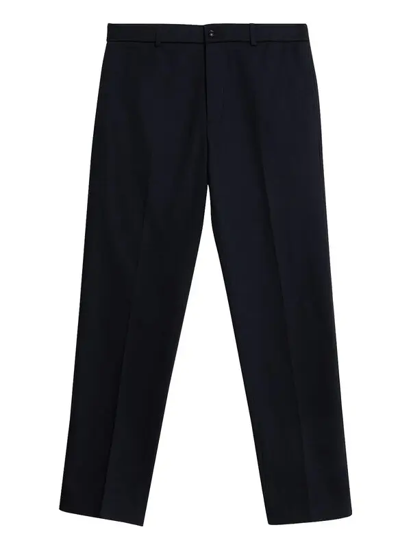 Moncler Cotton Blend Tailored Trousers - Blue