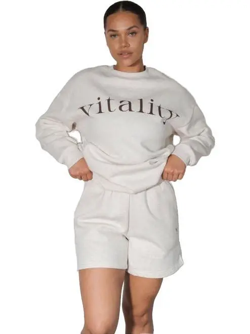 VITALITY Cozy Uni Short - Oat Marl