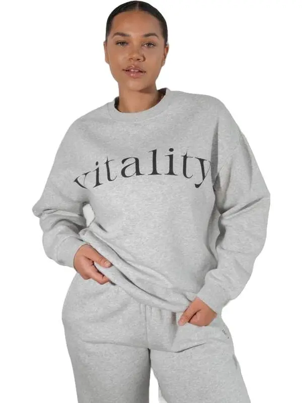 VITALITY Cozy Uni Crew - Stone Marl