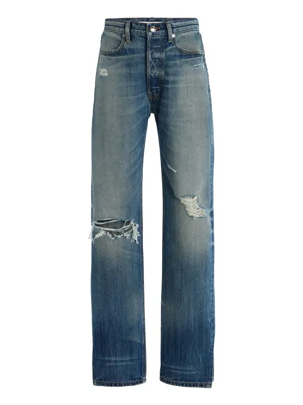 RÙADH The Agnes Rigid Mid-rise Jeans - Blue
