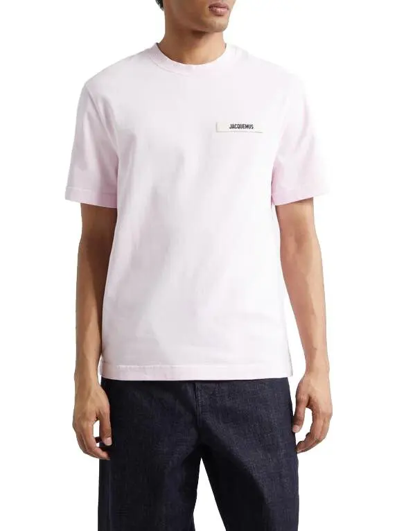 Jacquemus Le T-shirt Gros Grain Cotton T-shirt - Pink 2