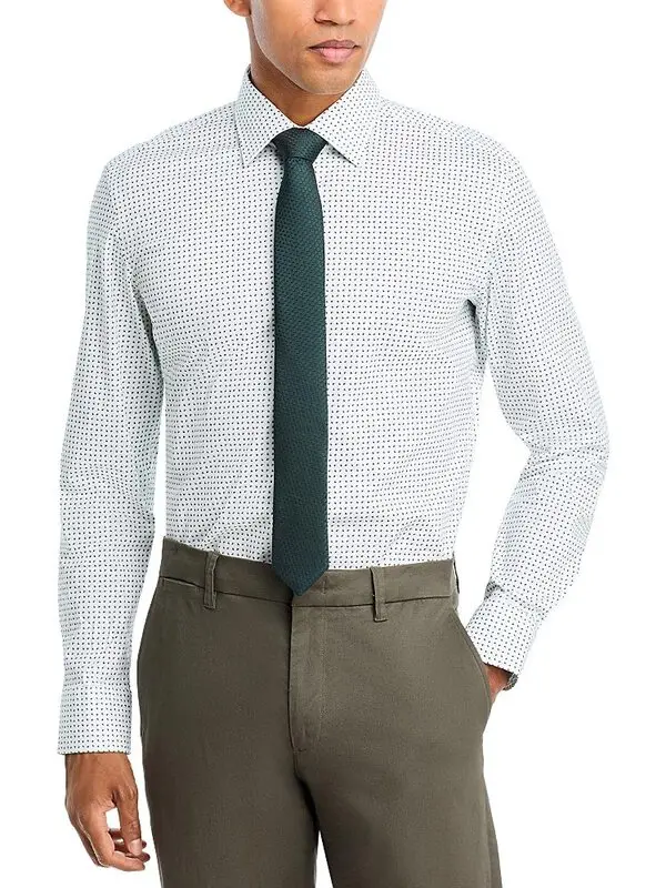 BOSS Kent Collar Slim Fit Dress Shirt - Light Pastel Green