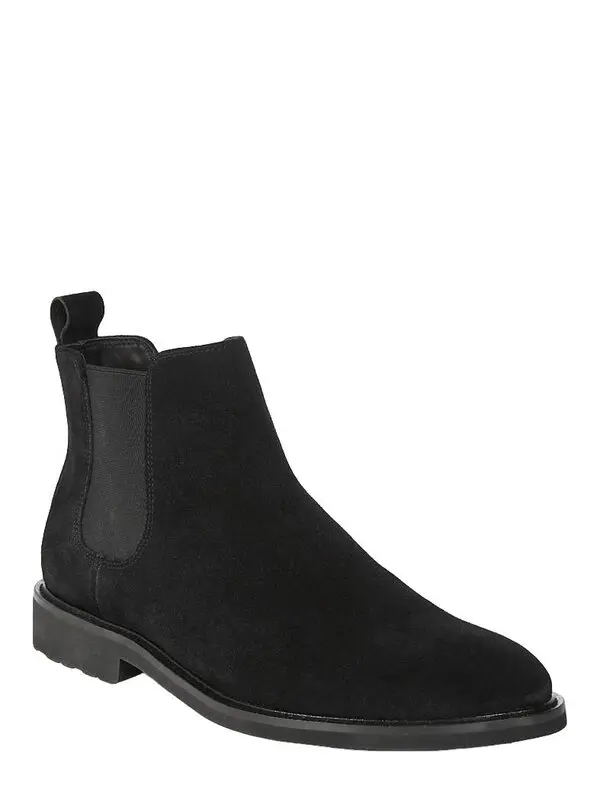 Bloomingdale'S Pull On Chelsea Boots - Black Suede