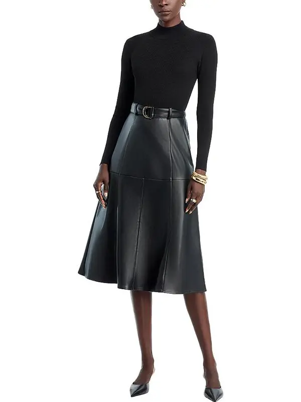 Elie Tahari The Miranda Mixed Media Dress - Noir