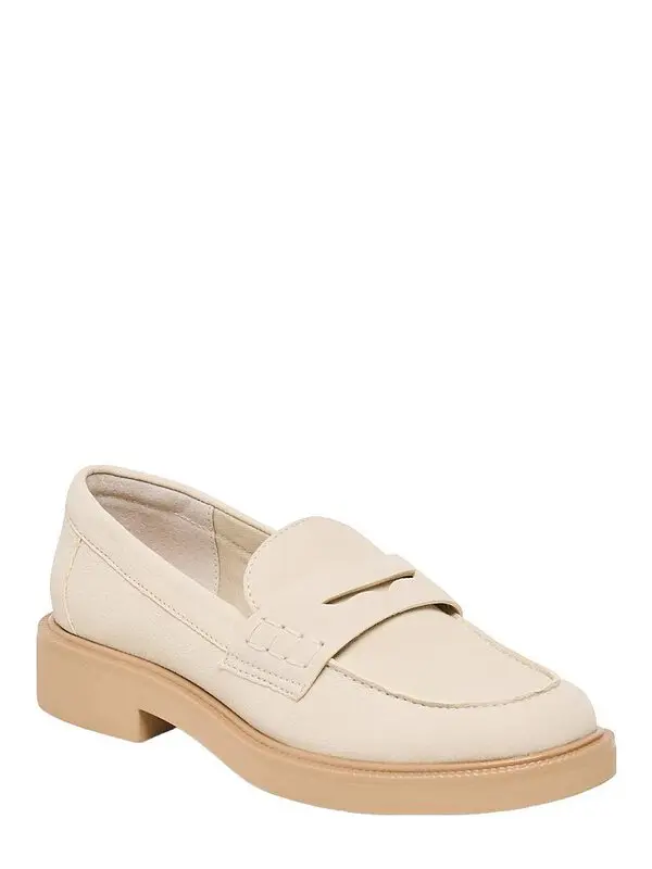 Dolce Vita Tiggy Loafer Flats - Creme Nubuck
