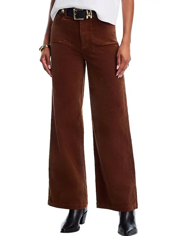 Paige Anessa High-rise Corduroy Jeans - Maple Brown
