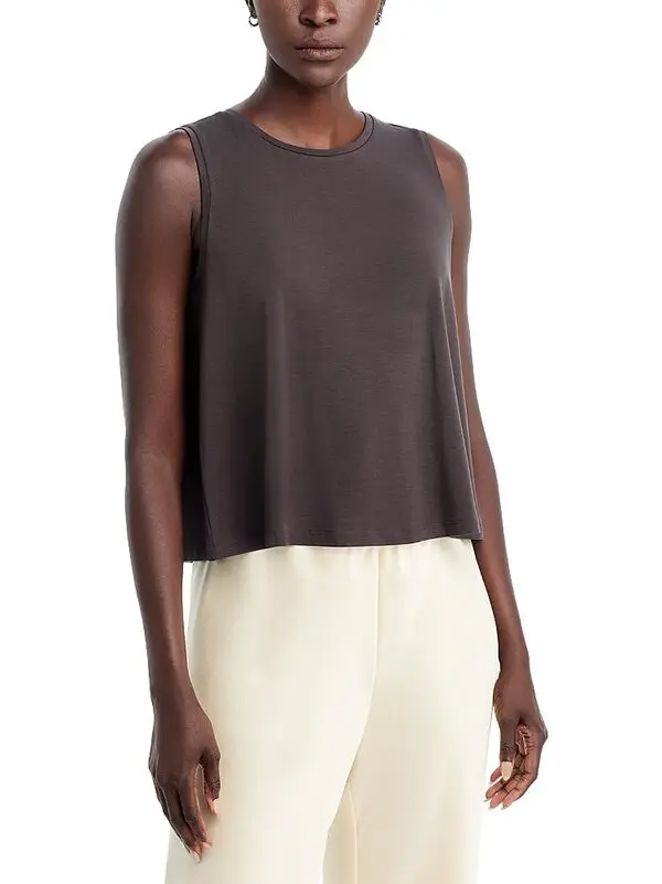 Eileen Fisher Jersey Sleeveless Top - Espresso