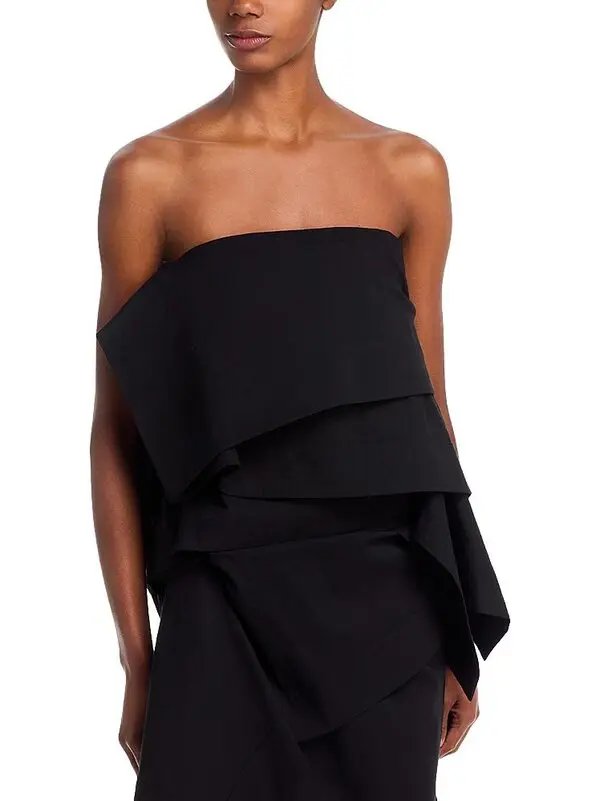 Issey Miyake Collapsing Sculpture Top - Black