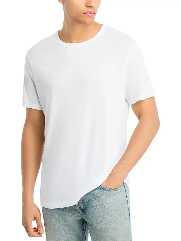 Marine Layer Signature Crewneck Solid Tee - Pure White