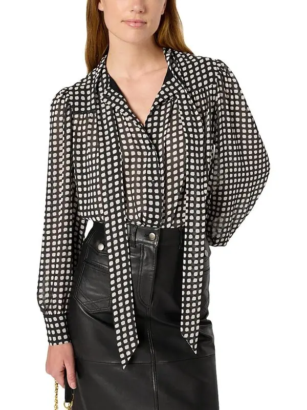 Gerard Darel Alisha Button-up Blouse - Black