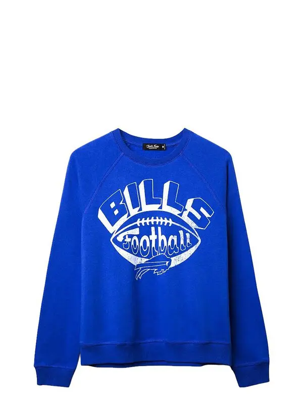 Junk Food Clothing Nfl Buffalo Bills Raglan Crew Fleece - Liberty