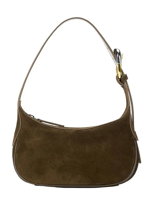Staud Owen Suede Bag - Truffle
