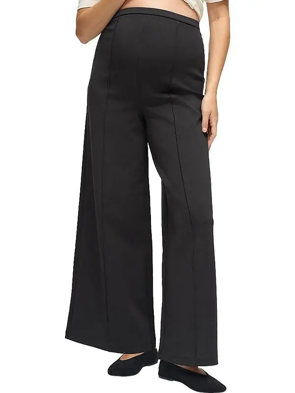Ingrid & Isabel® Ponte Flare Leg Maternity Trousers - Black