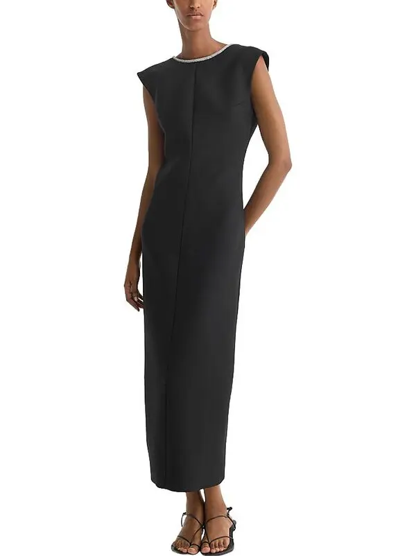 RÓHE Open Back Midi Dress - Black