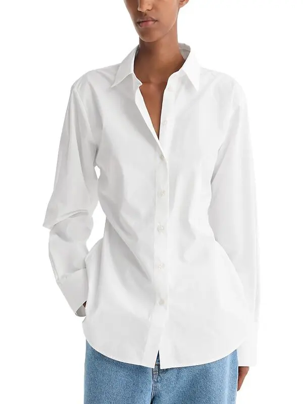 RÓHE Poplin Shaped Shirt - Optic White