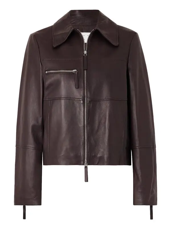 Proenza Schouler White Label Annabel Leather Jacket - Brown