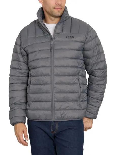 IZOD Classic Puffer Jacket - Grey