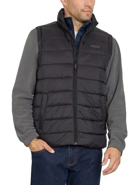 IZOD Classic Puffer Vest - Black