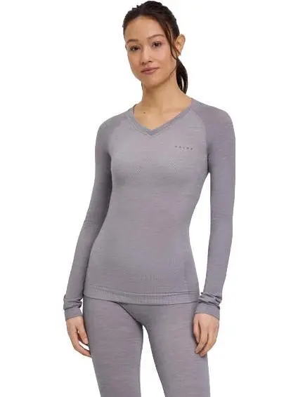 Falke Wool Tech Light Base Layer Top - Grey-heather
