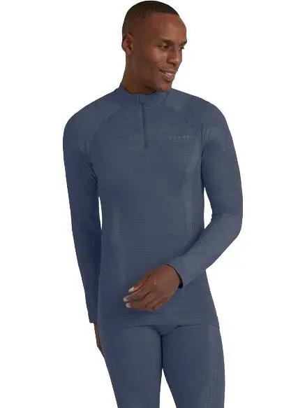 Falke Wool Tech Zip Base Layer Top - Capitain